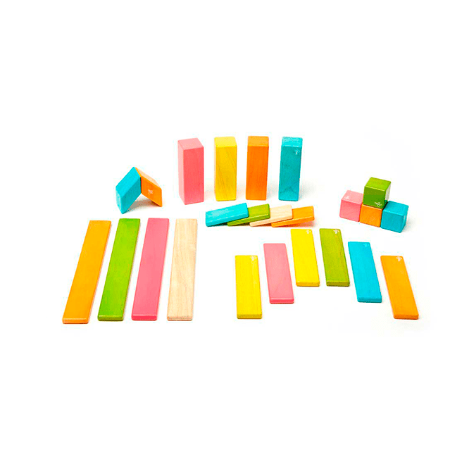 24-Piece Set Magnetic Wooden Blocks Tegu Classics | Bee Like Kids