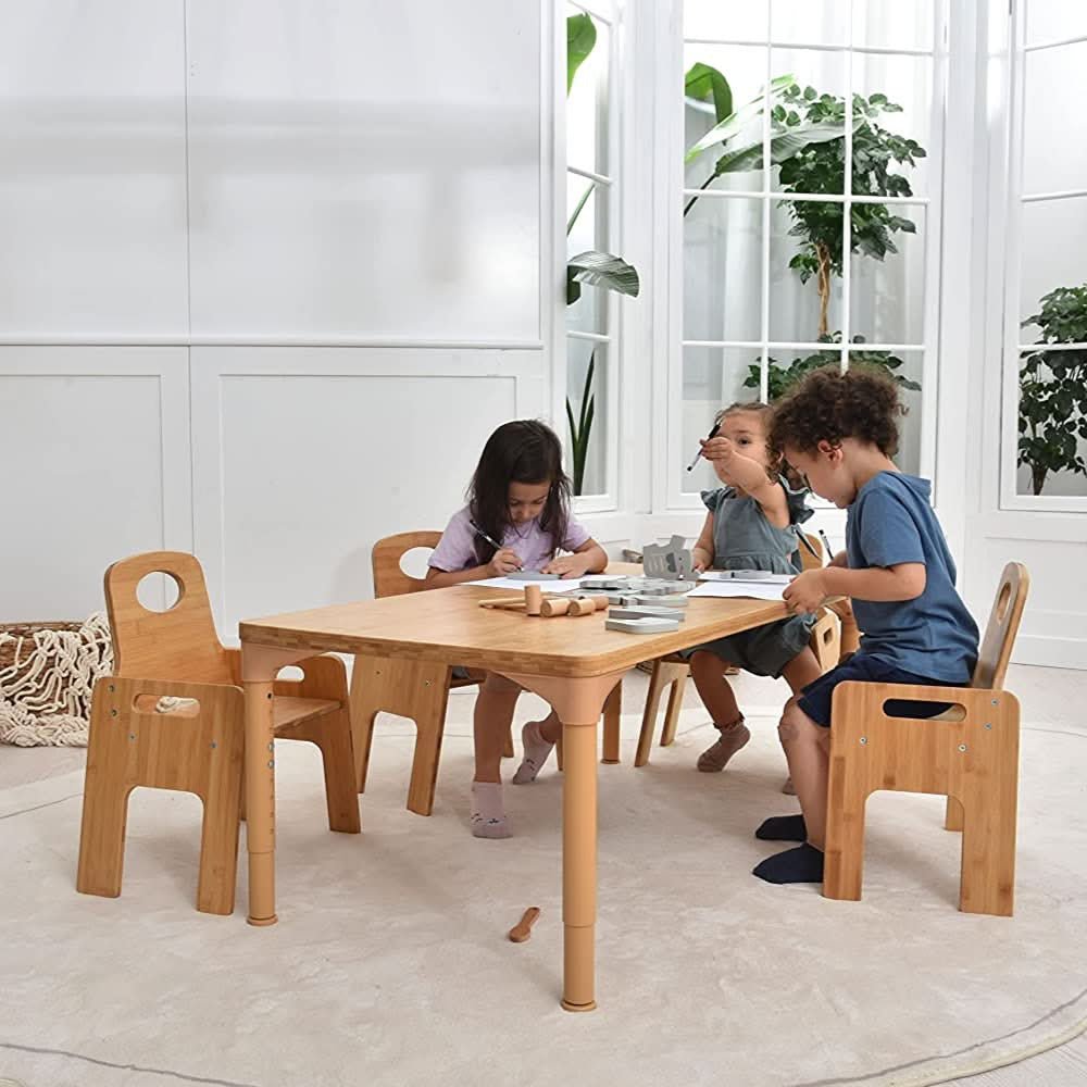 Adrian - Toddler Table and Chair 5 Piece Set – Bee Like Kids