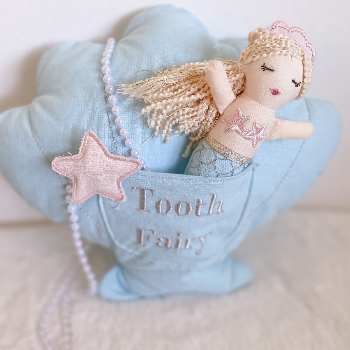 Mimi Mermaid Tooth Fairy Pillow and Doll Set | Bee Like Kids