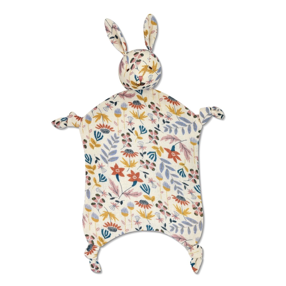 Muslin Bunny Lovey - Earthtone Floral | Bee Like Kids
