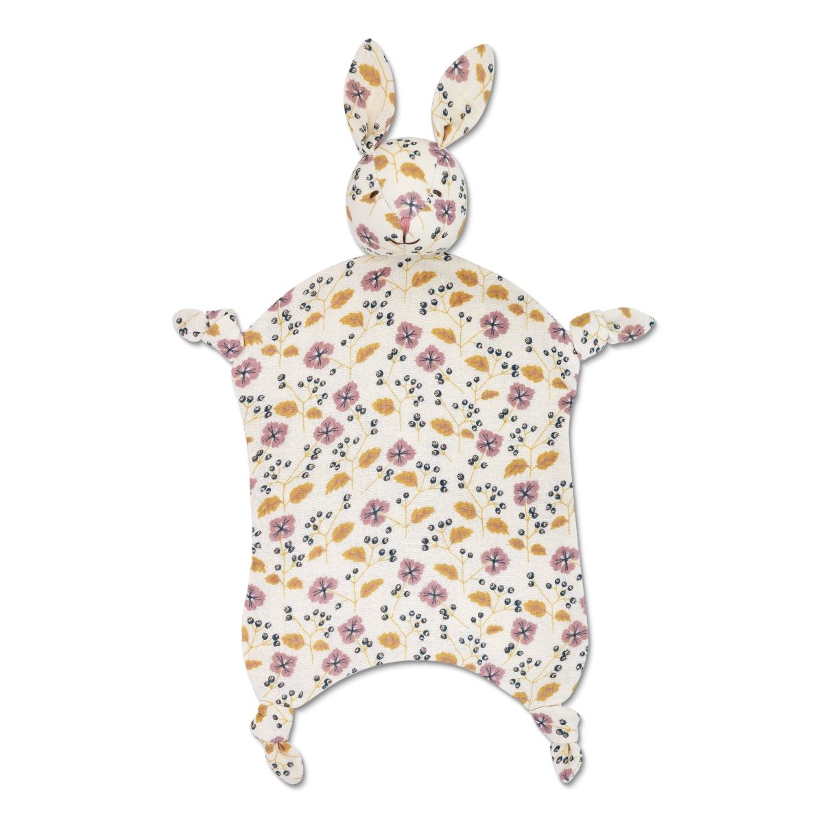 Muslin Bunny Lovey - Pink Flower | Bee Like Kids