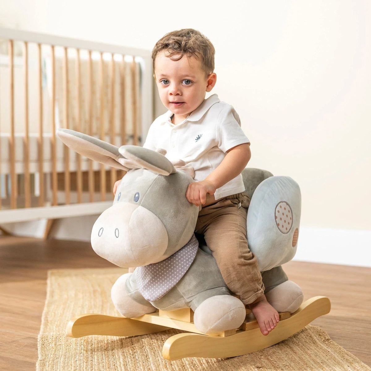 Nattou Cappuccino Donkey Rocking Horse - 10-36 months – Bee Like Kids
