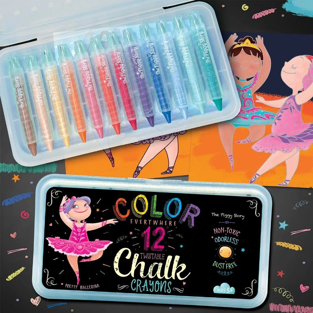 Color Everywhere Twistable Chalk Crayons - Pretty Ballerinas – Bee Like ...