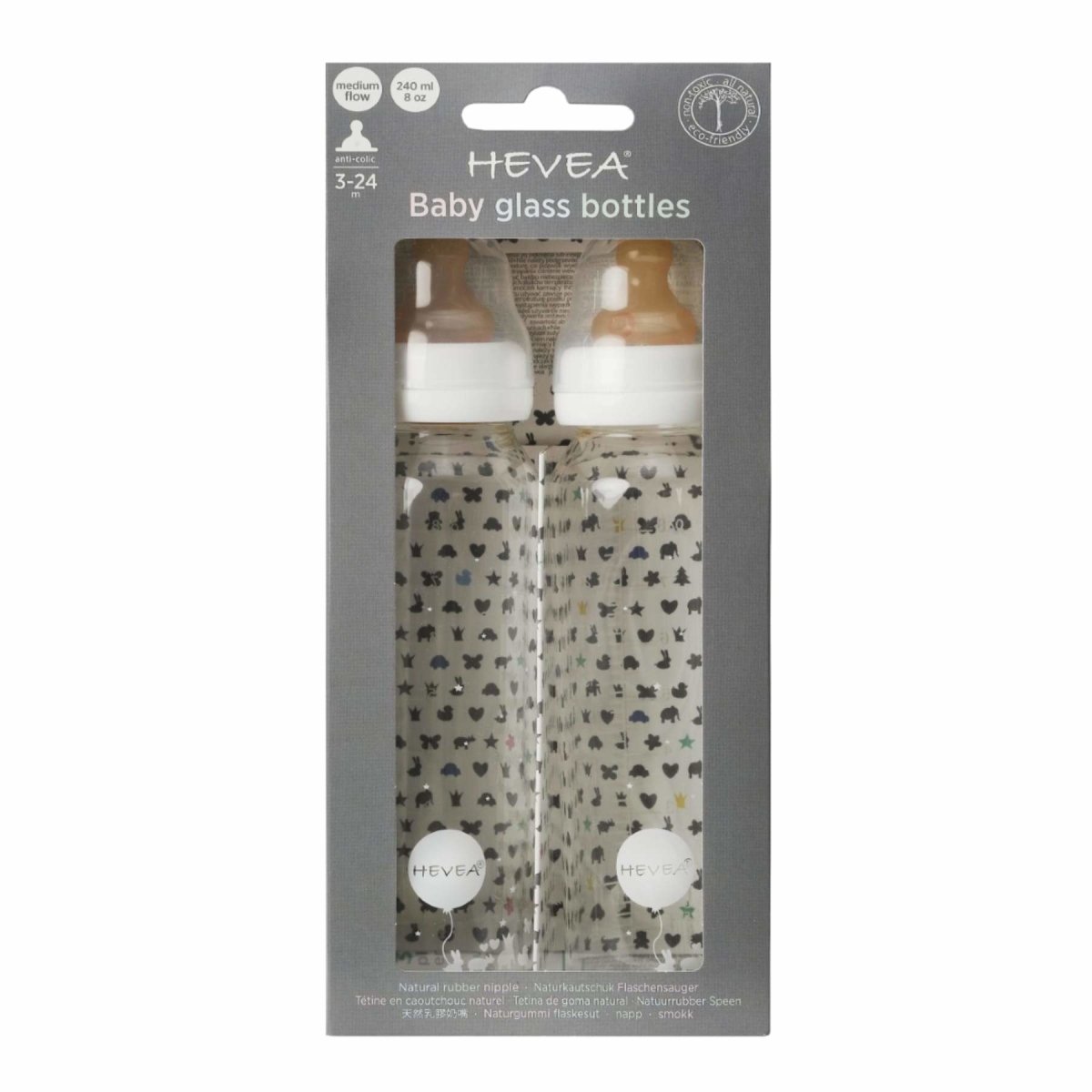 Glass Baby Bottle 8oz - 2 Pack – Bee Like Kids