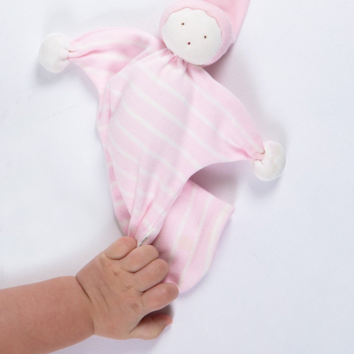 Organic Sleeping Lovey - Pink Stripe | Bee Like Kids