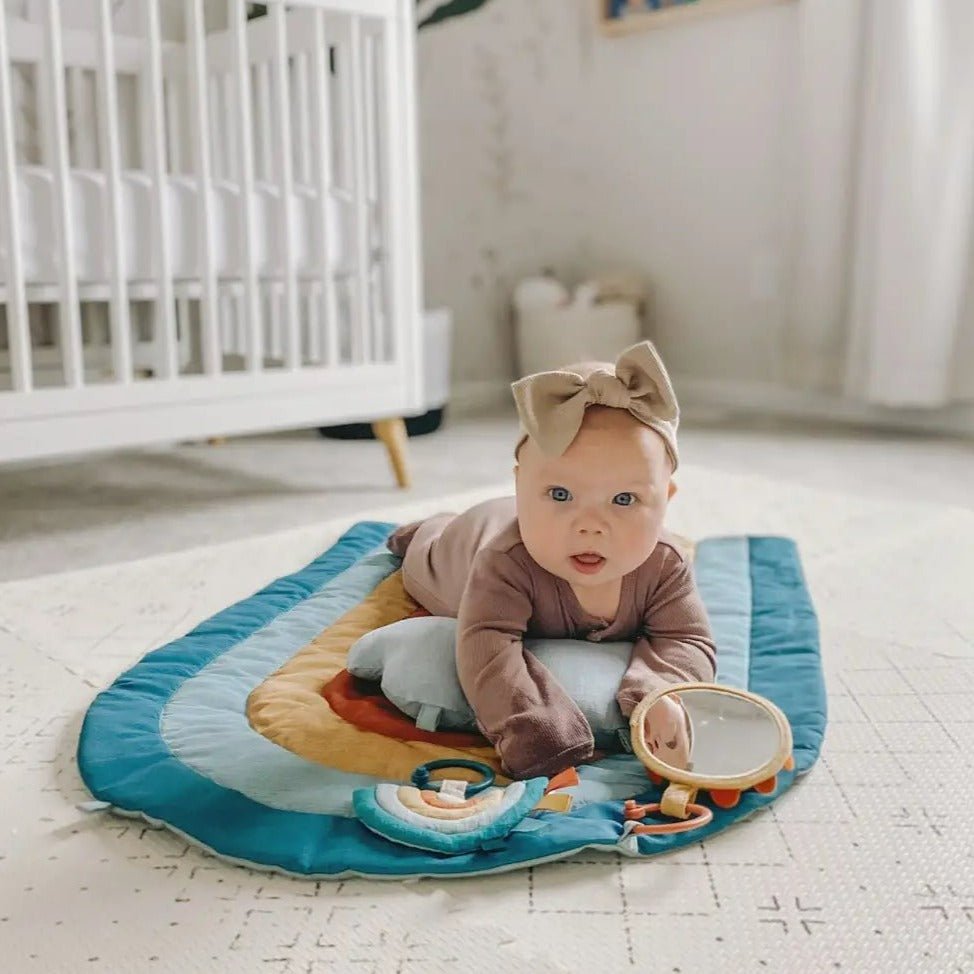 Baby Quilted Play Mat - Rainbow | Bee Like Kids