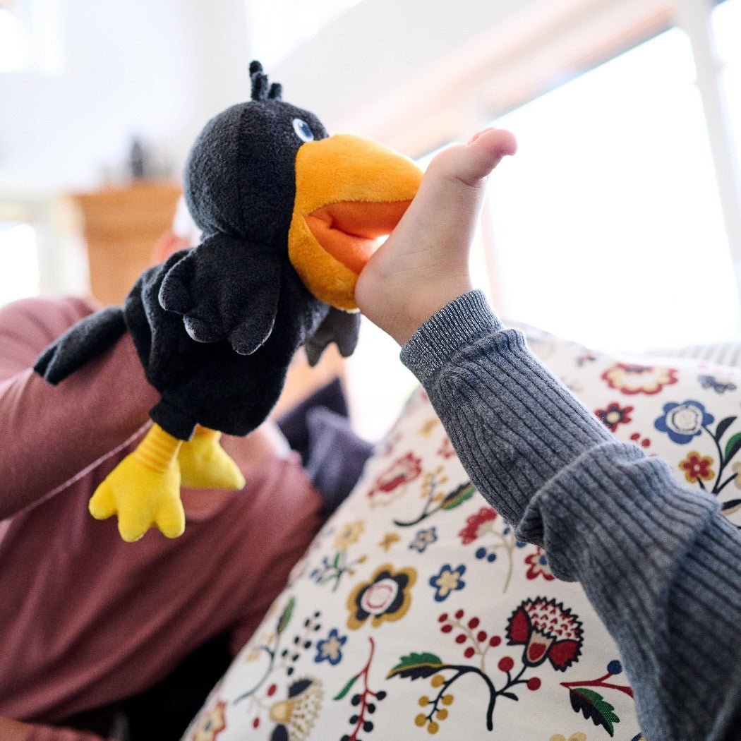 Theo the Raven Glove Puppet | Bee Like Kids